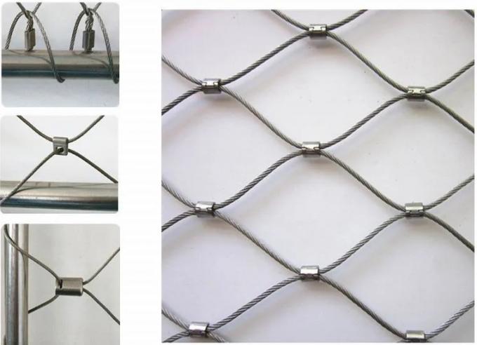 Railing Architectural Wire Rope Mesh 304 Stainless Steel Cable Mesh