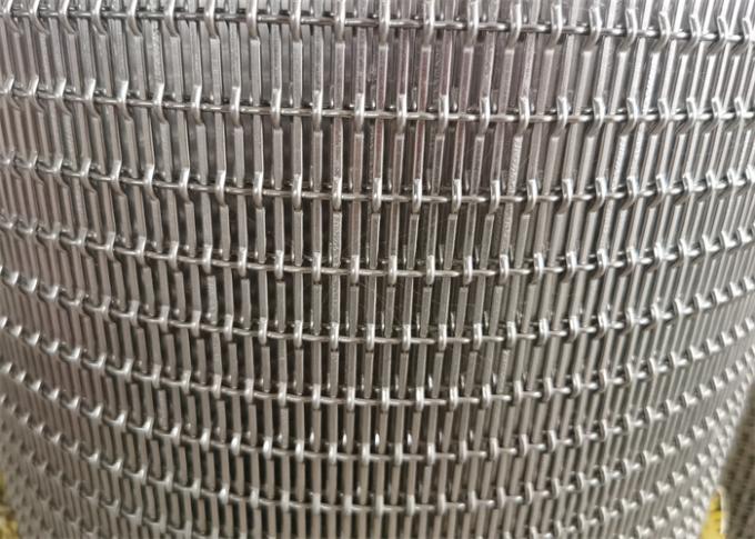 SS304 SS316 Stainless Steel Architectural Mesh Facade Cladding