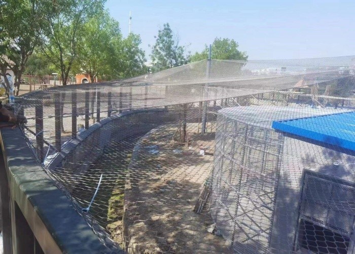 AISI316 Woven Type Stainless Steel Zoo Mesh / Metal Animal Enclosure ...