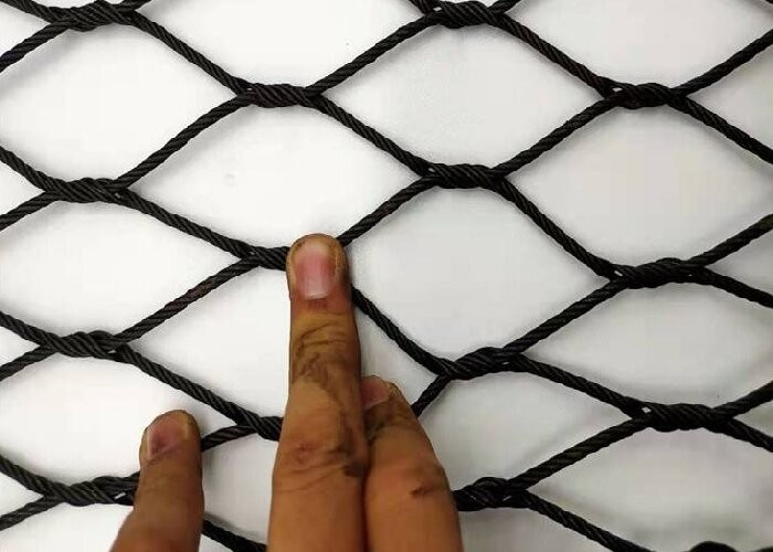 Black Oxide Woven Flexible Stainless Steel Cable Wire Mesh for Liquid ...