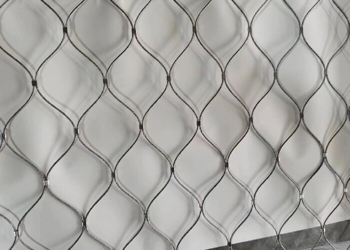 2mm 304 Stainless Steel Rope Mesh Netting Fall Prevention Good Flexibility